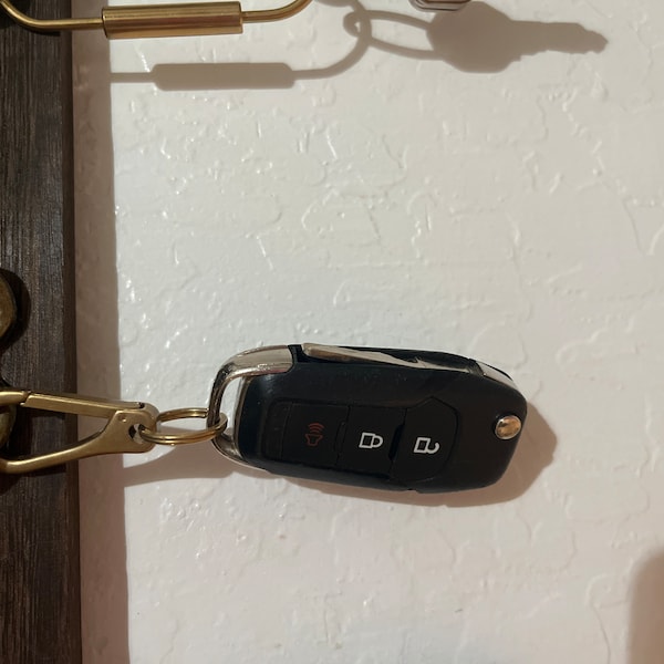 Brass Key Rings Unique Key Ring 42mm X 19mm - Etsy