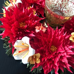 Assorted Origami Flower Bouquet: Lavender, Yellow, Orange - Etsy