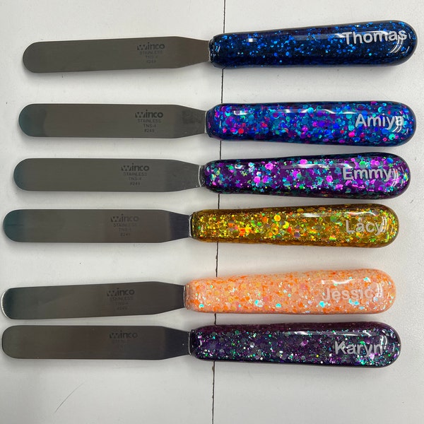 Pharmacy Custom Spatula 8 Inch Rx Chunky Mixed Sized Glitter ...