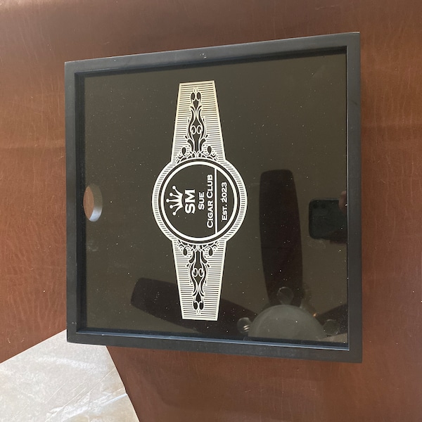 Personalized Cigar Band Shadow Box, Personalized Cigar Bands, Cigar ...