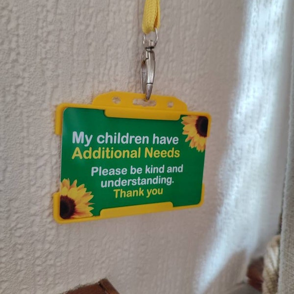 ADHD and ODD Awareness ID Card and Lanyard - Etsy