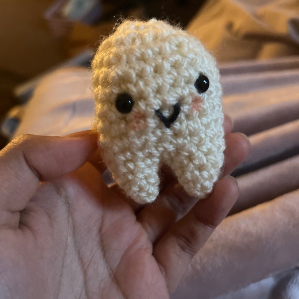 Tooth Keychain Crochet PATTERN ONLY PDF Download Amigurumi Beginner ...