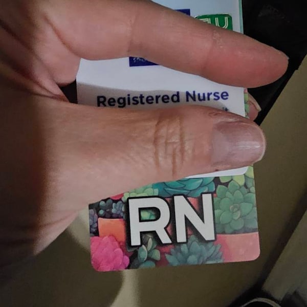 Succulent Garden (RN) - Role ID Badge for Vertical ID Badge, Registered ...