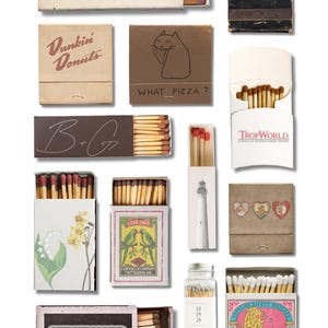 Navy Customizable Matchbook Art Canva Template|blank|digital Download ...