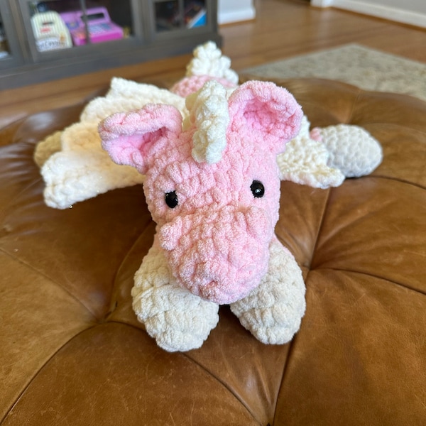 LITTLE Pearl Pegasus Knotted Stuffed Plushie — Crochet Pony PATTERN ...