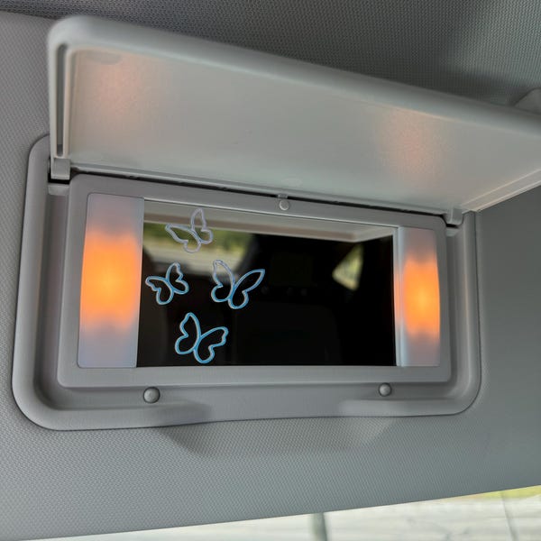 Butterfly Mirror Decal, Car Sticker, Mirror Sticker, Mirror Decal, Car ...