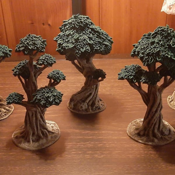 Dnd Tree Terrain, Gnarly Tree Wargaming Tabletop Scatter Terrain ...
