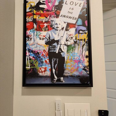 Banksy Donuts. White Graffiti Banksy Wall Art Print. Printable Digital ...