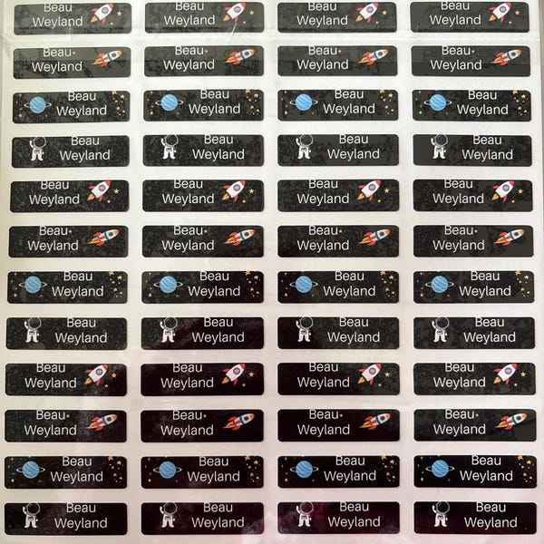 Name Labels for School Supplies | Custom Waterproof Stickers ...