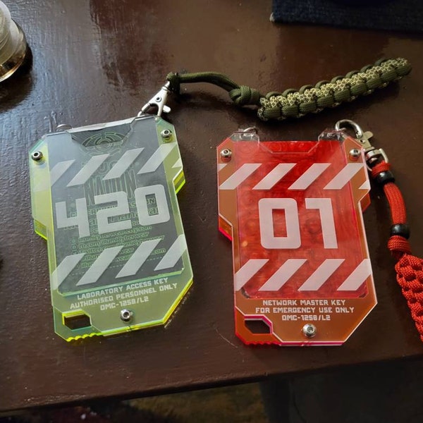 Cyberpunk Keycard Style Card ID Holder - Etsy