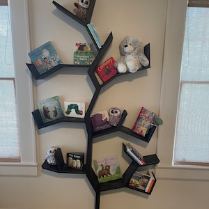 Tree Bookshelf Handmade Wooden Unique Book Case - Etsy