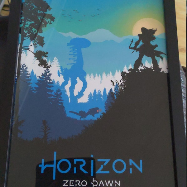 Horizon Game Art, Full Page, Minimalist, Video Game Print, Home Decor ...