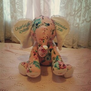 Memory Elephant // Keepsake Elephant // Custom Order Stuffed | Etsy