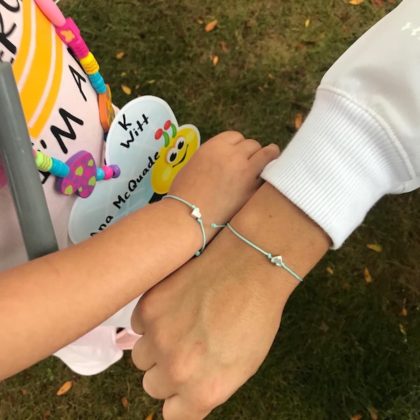 First Day of Kindergarten, First Day of School Bracelet Mommy and Me ...