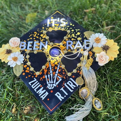 Personalized It's Been Rad Printed Grad Cap Topper, Radiology Grad Cap ...