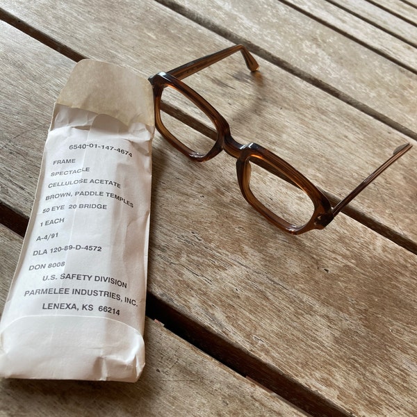 NEW Military Surplus Vintage Eyeglass Frames BCG Birth Control Glasses ...