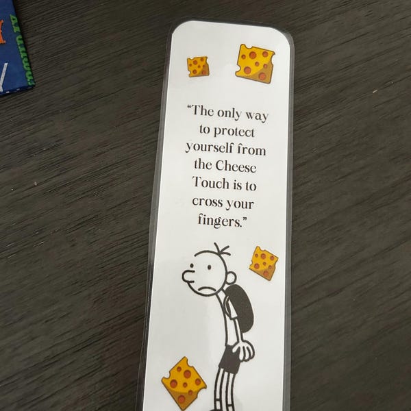 Diary of a Wimpy Kid Bookmark - Etsy