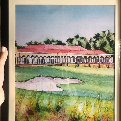 Augusta National Hole 12 Watercolor Augusta National Art - Etsy