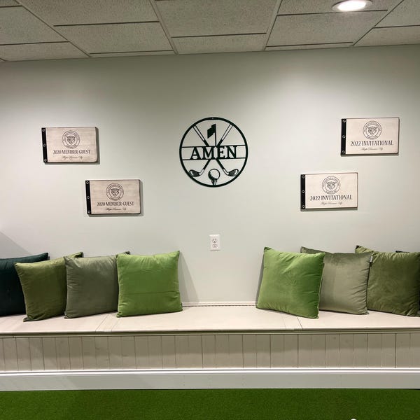 Golf Custom Name Metal Sign, Golf Sign, Bar Sign, 19th Hole, Custom ...