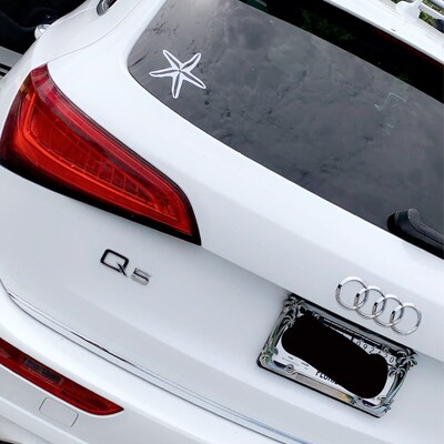 Starfish/sea Star Vinyl Car Window Decal/sticker - Etsy