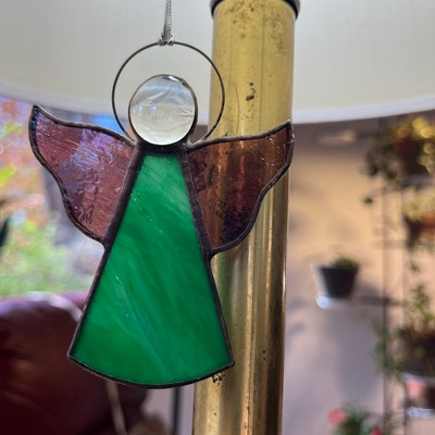 Stained Glass Angel Christmas, Set of 3/10/20, Xmas Tree Decor, Angel ...