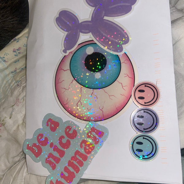 Glitter Giant Eyeball Sticker, Eye Sticker, Eyeball Sticker, Halloween ...