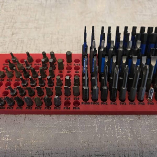 Screwdriver Hex Bit Storage - Fits 2" Deep Toolbox Drawers - Etsy