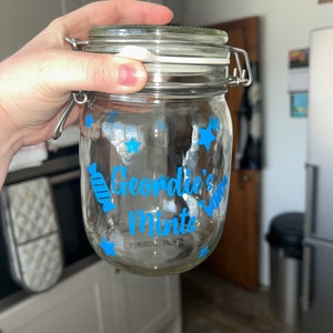 Personalised Sweet Jar Add Your Own Name Message , Sweets/candy/sweetie ...