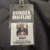 The Office Michael Scott Dunder Mifflin ID Badge Cosplay - Etsy Canada