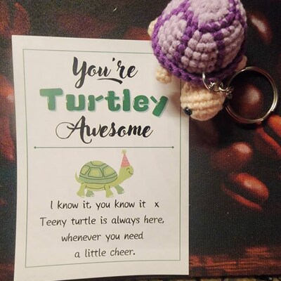 You're TURTLEY AWESOME Stuffed Turtle, Cheer up Gift for Coworker ...