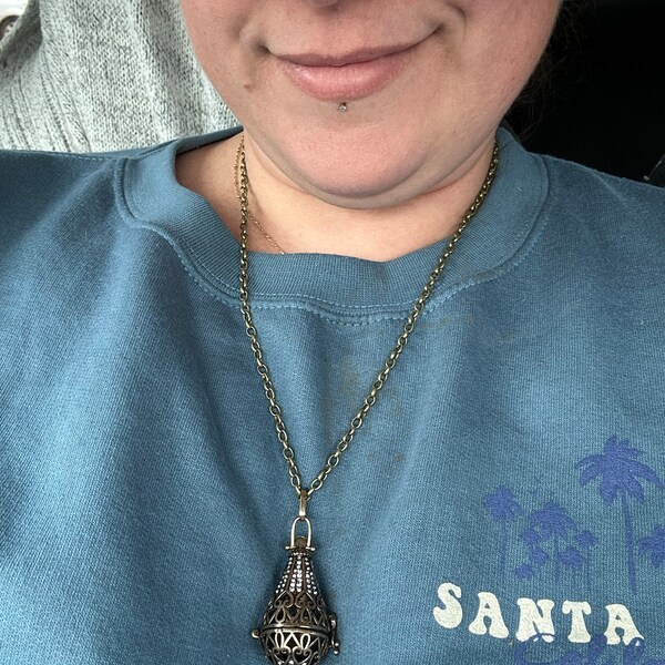 Steampunk Cage Locket With Clear Crystals Necklace on a 22" Antique ...