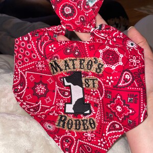 NAME 1st RODEO Back Number-personalizedcowboy-1st | Etsy