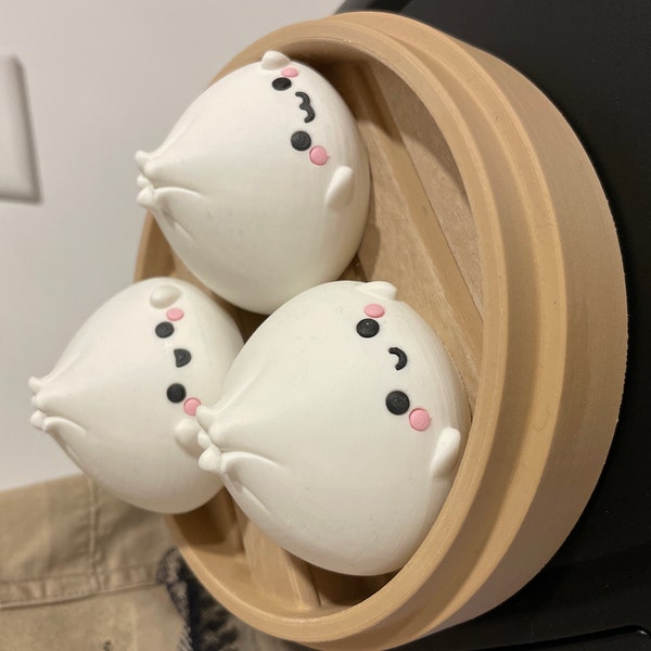 Cute Steamed Dumplings in a Basket - Etsy