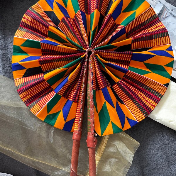 Motherland Fans: African Ankara Print Handheld Folding Hand Fan - Etsy UK
