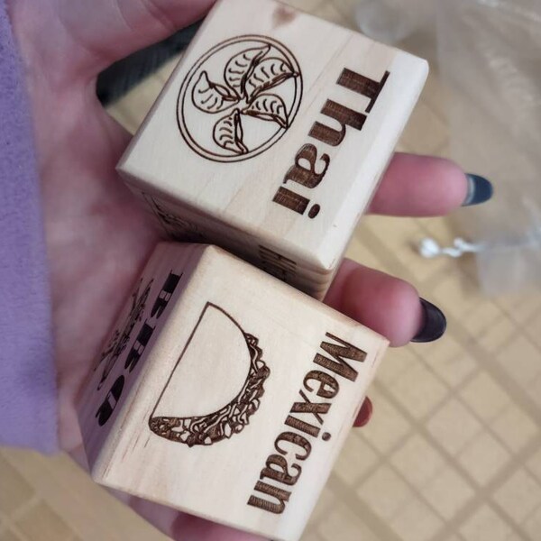 Dinner Dice - Custom Food Dice - Funny Gag Gift for Couples, Families ...