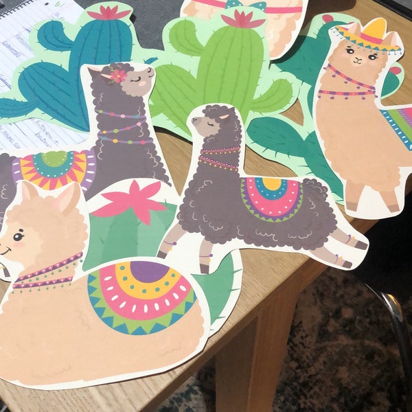 30 Llama Clipart, Llama Clipart Bundle, Llama Cactus Clipart, Llama ...