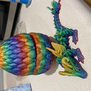 3D Printed Winged Articulated Butterfly Fairy Dragon Fidget Toy in 54 ...