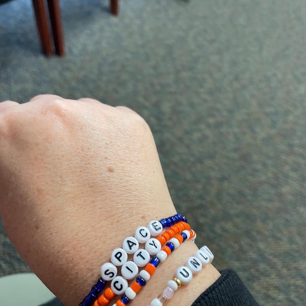 Houston Astros Bead Bracelet Stack. Cheer on the Astros and Show Your H-town Pride! Go Stros! - Etsy