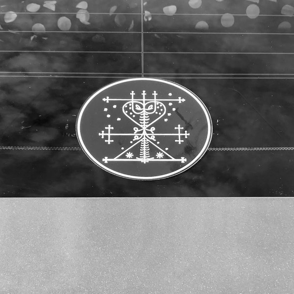 Maman Brigitte Sigil Veve - Vinyl Sticker Decal - Voodoo Black and ...