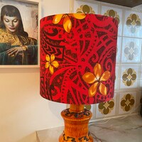 Ocean Blue Samoan Lamp Shade Inspired by Disney's Moana Heart of Te ...