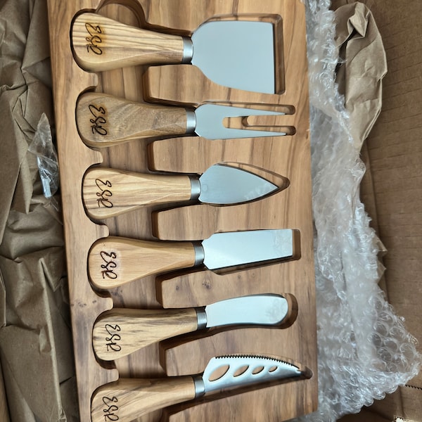 Personalized Charcuterie Cheese Knives Engraved Cheese Knife Utensil ...
