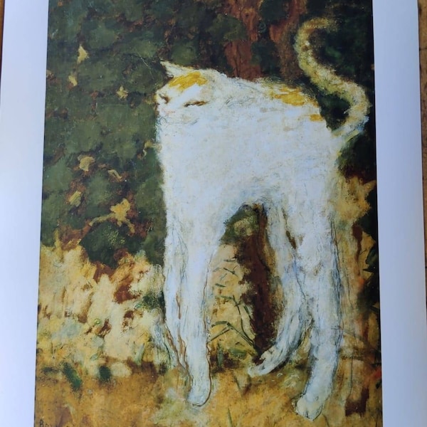 Bonnard the White Cat Art Print Home Decor Gallery Wall Art Classic ...