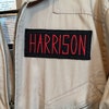 Ghostbusters Name Patch Custom Iron on Patch or Hook & Loop Name Tag ...