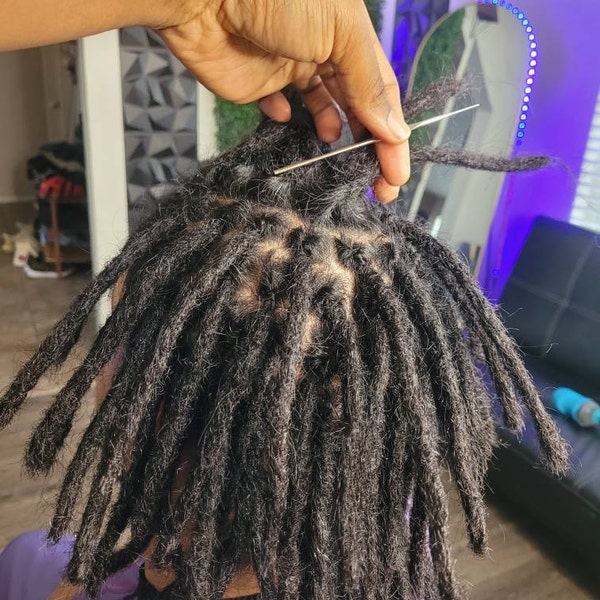 Set of 2 Steel Crochet Hooks for Dreads | Dreadlock Maintenance Tool ...