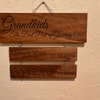 Personalized Grandparent Sign/grandkids Names/birthdates, Personalized ...