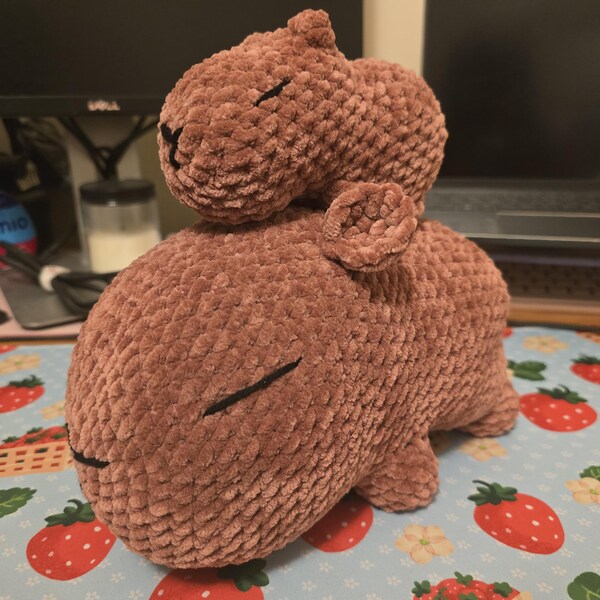Capybara CROCHET PATTERN 3 in 1, Amigurumi Capybee, Crochet Bee ...
