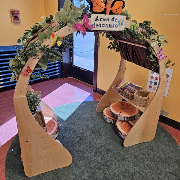 Waldorf Arch - Natural Playstand, Kids Book Shelf, School Shelf, Kids ...