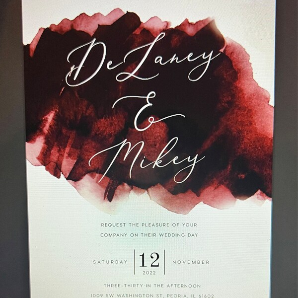 Gold Foil Wedding Invitation Set INSTANT DOWNLOAD Gold Goil Look, Gold ...