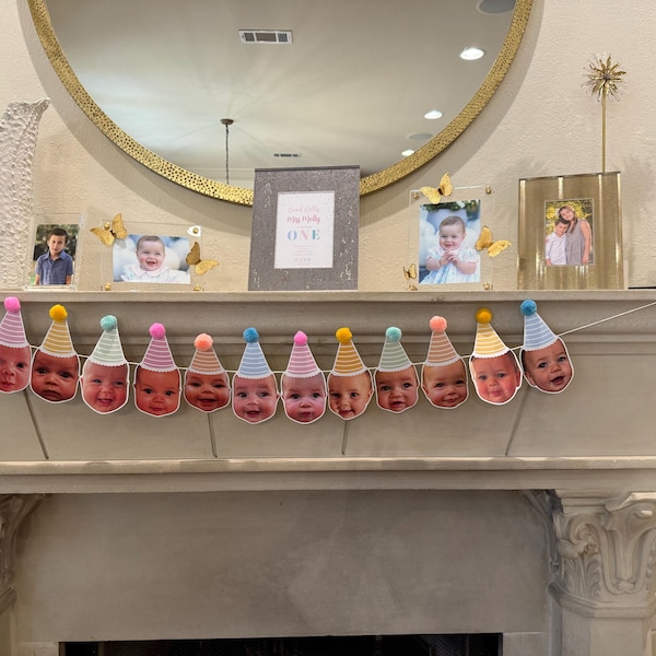 1st Birthday Favors, Baby Photo Birthday Magnet Souvenir, Birthday ...