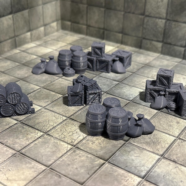 Cargo Piles Dnd Miniature Terrain, Dungeons and Dragons, D&D, Wargaming ...